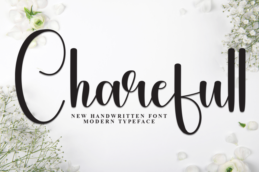 Charefull - Modern Script Handwritten Font - Download Free Font