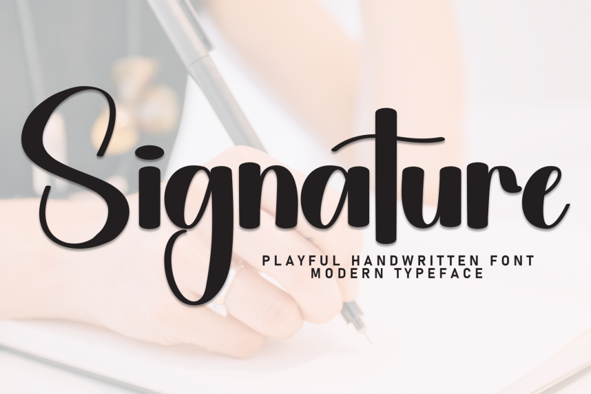 Signature Style Script Font - Download Free Font