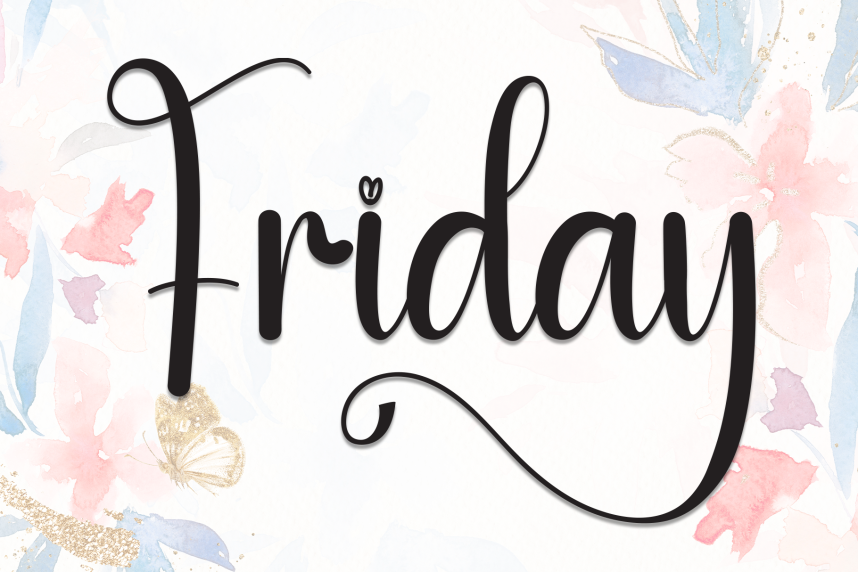 Friday Simple Handwritten Font - Download Free Font