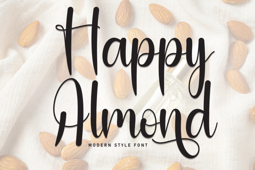 Happy Almond - New Script Handwritten Font - Download Free Font