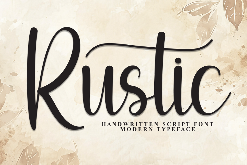 Rustic - Simple Handwritten Font - Download Free Font