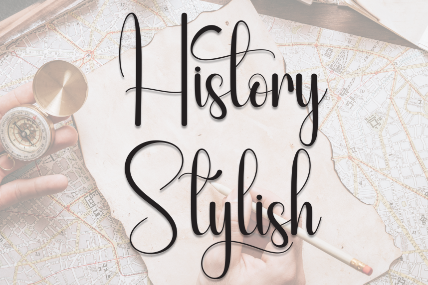 History Stylish Calligraphy Font - Befonts
