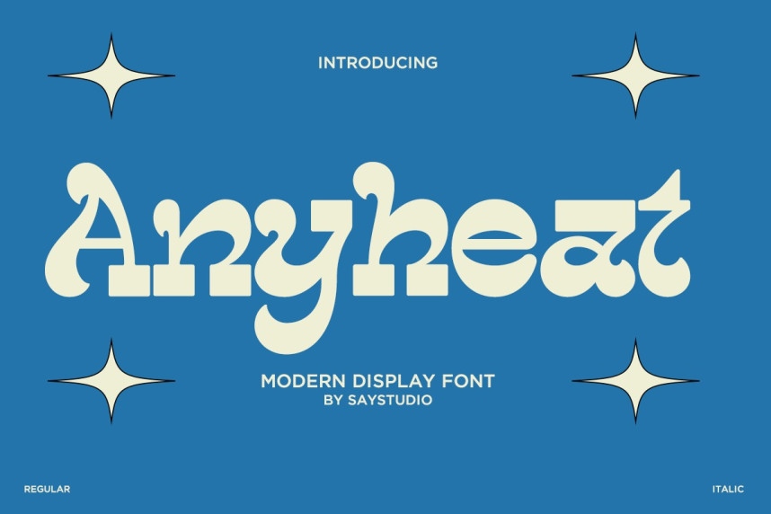 Anyheat Display Font - Befonts