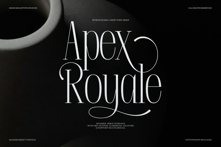Apex Royale | Modern Serif Font - Befonts