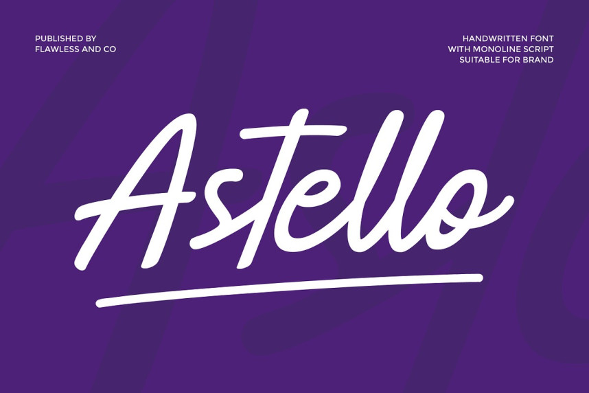 Astello - Handwritten Script Font - Download Free Font