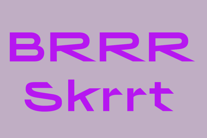 BRRR Skrrt Font - Befonts
