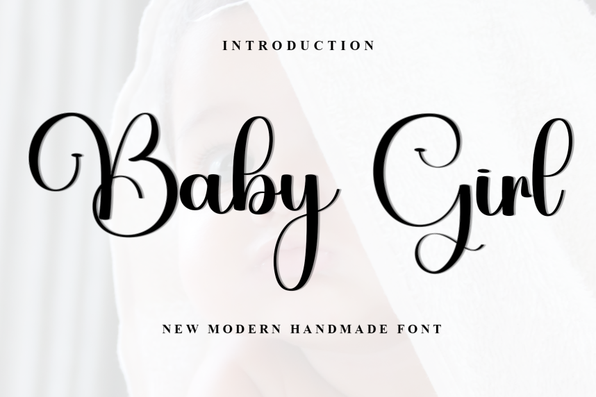 Baby Girl - Modern Handmade Font - Befonts