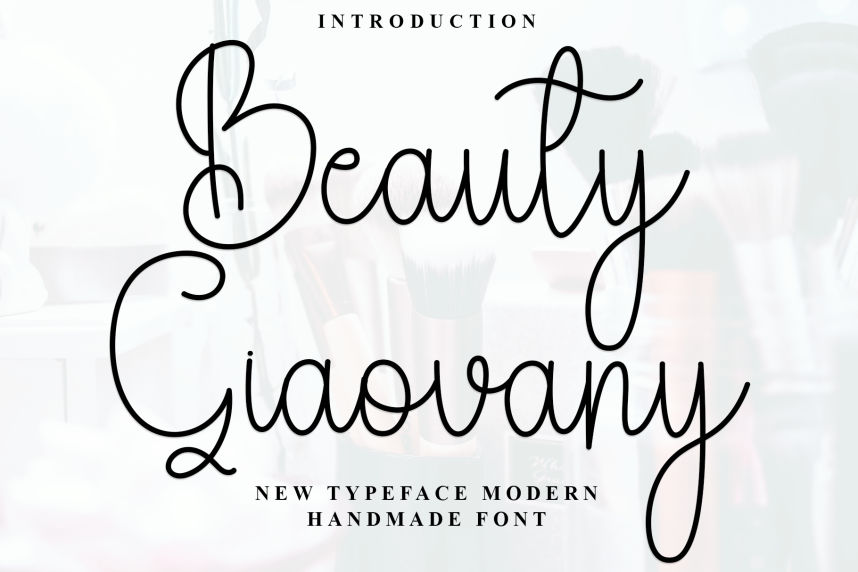 Beauty Giaovany Script Handwritten Font - Befonts