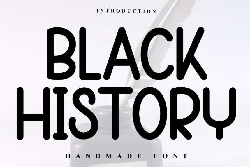 Black History Handmade Font - Befonts