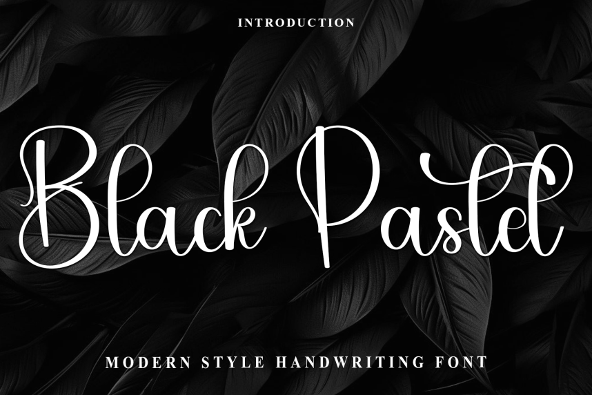 Black Pastel Style Script Font - Download Free Font