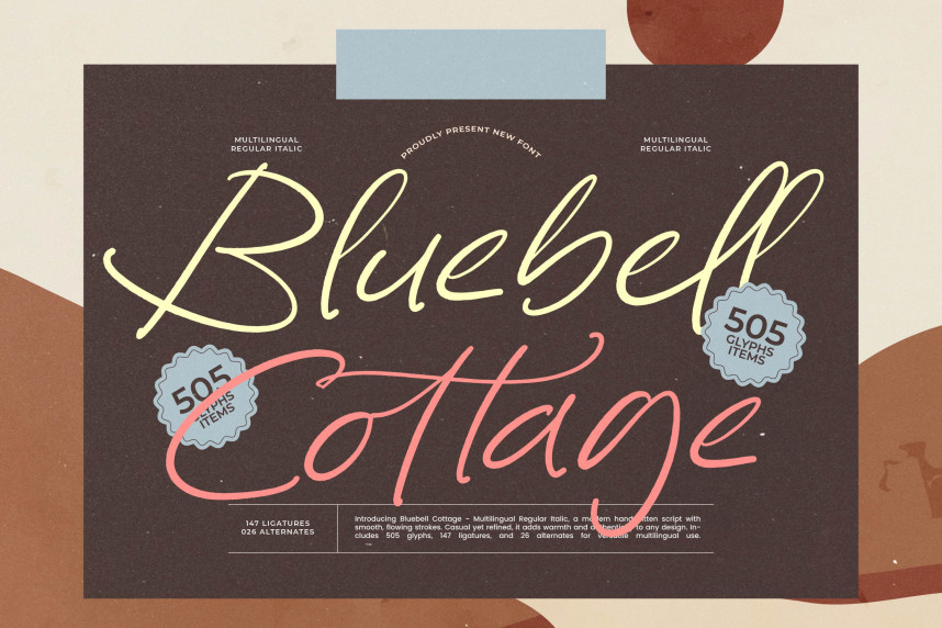 Bluebell Cottage - Modern Handwritten Font - Download Free Font