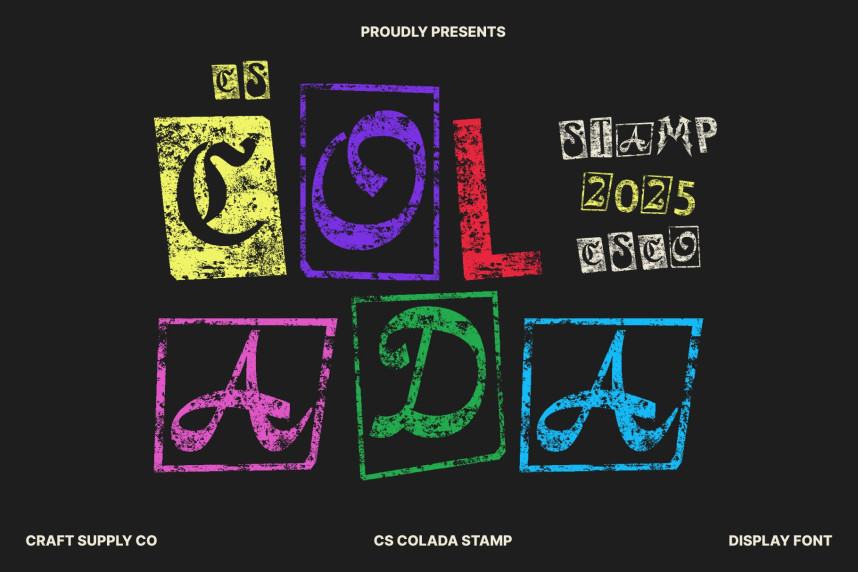 CS Colada Stamp Font - Download Free Font