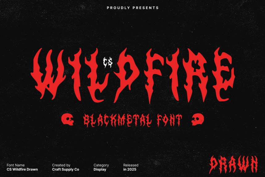 CS Wildfire Drawn Font - Download Free Font