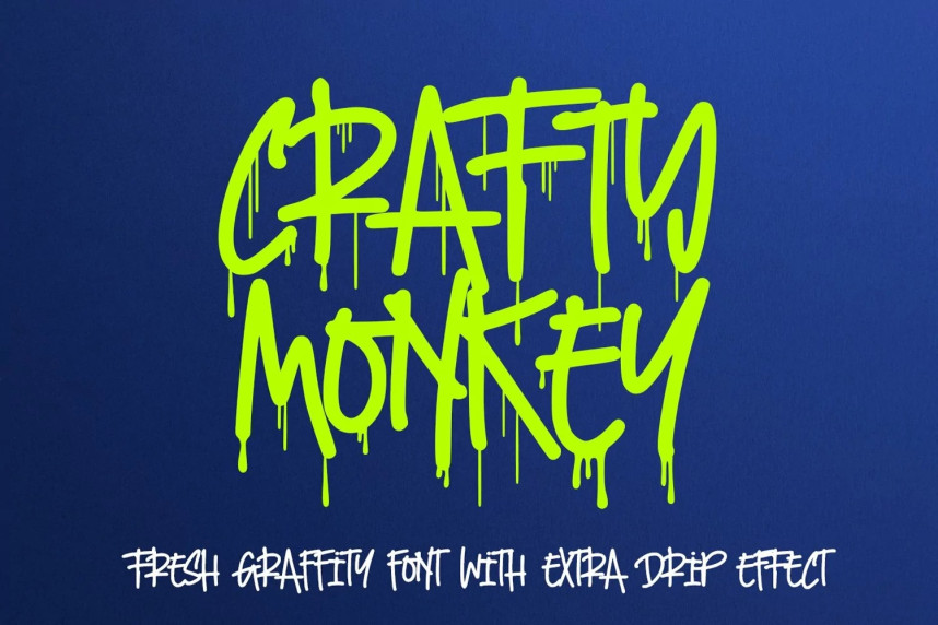 Crafty Monkey Font - Befonts