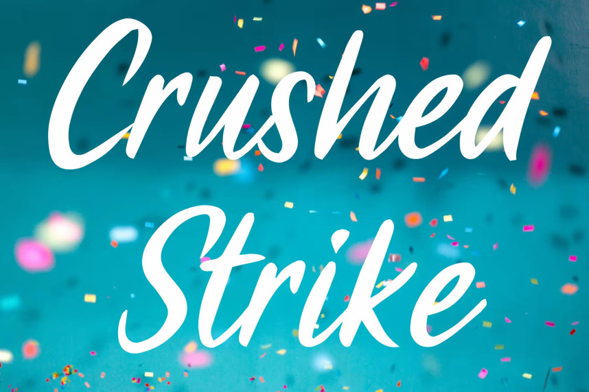 Crushed Strike Font - Befonts