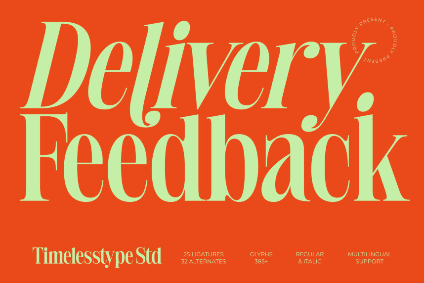 Delivery Feedback Font - Befonts