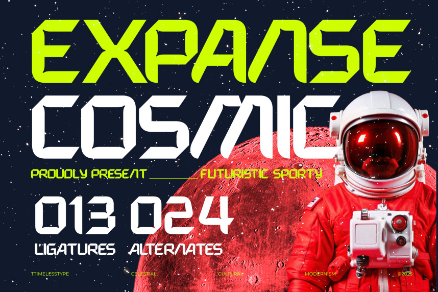 Expanse Cosmic Font - Download Free Font