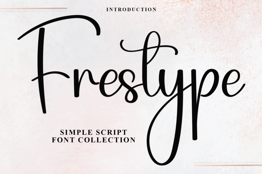 Frestype Simple Script Font - Befonts