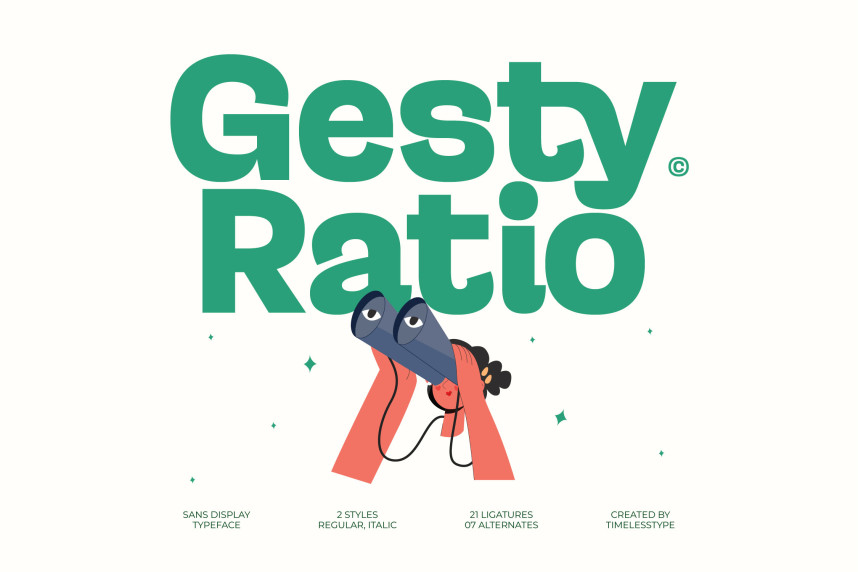 Gesty Ratio Font - Befonts