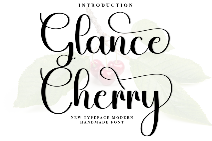 Glance Cherry Style Script Font - Download Free Font