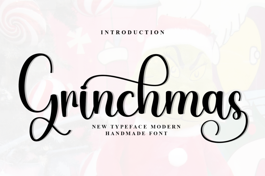 Grinchmas Style Script Font - Befonts