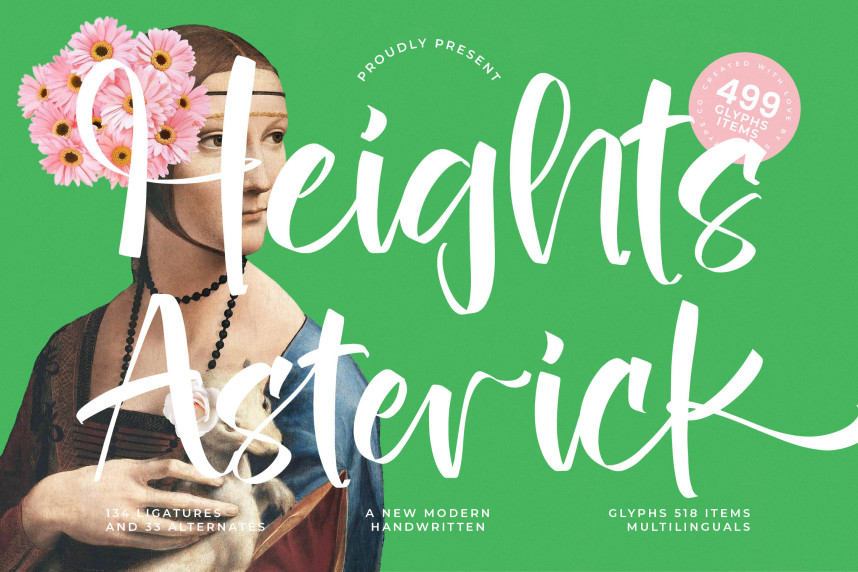 Heights Asterick - Modern Handwritten Font - Download Free Font