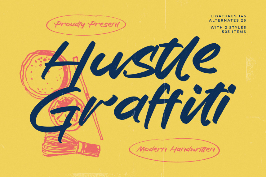 Hustle Graffiti - Modern Handwritten Font - Download Free Font