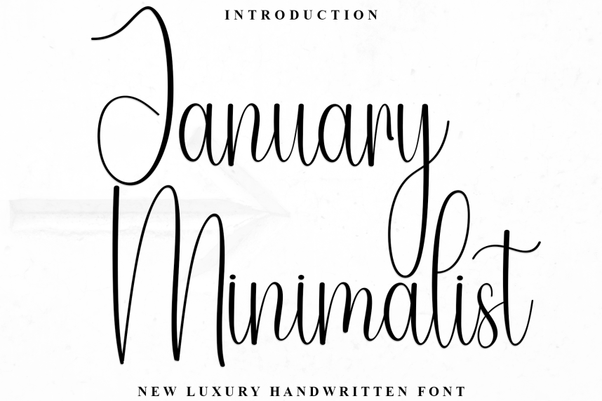 January Minimalist - New Style Handwritten Font - Download Free Font