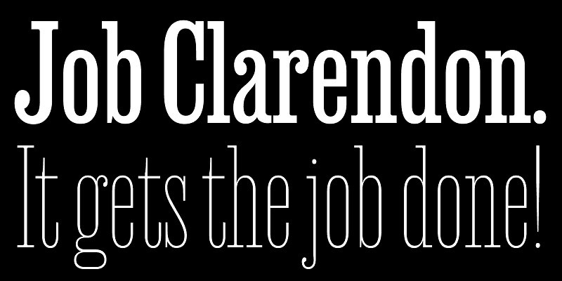 Job Clarendon Font Family - Befonts
