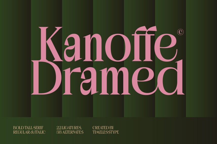 Kanoffe Dramed Font - Befonts