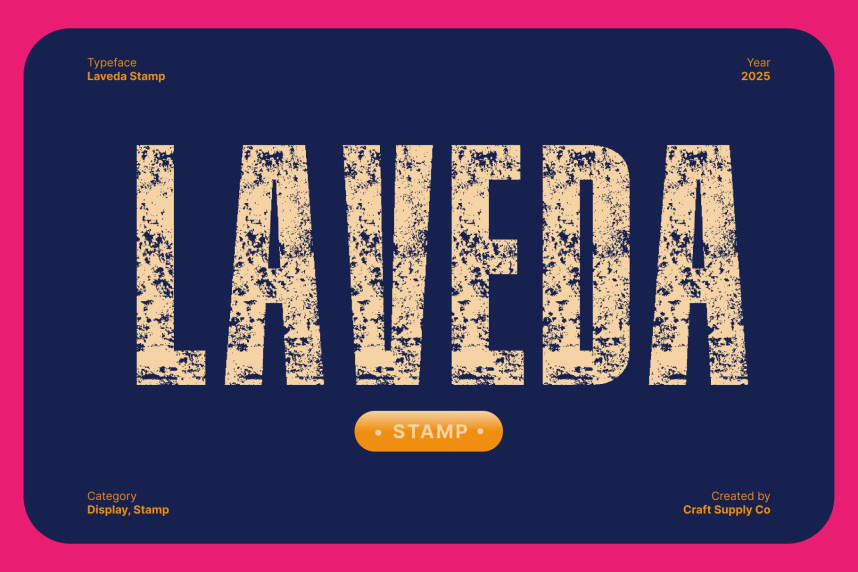 Laveda Stamp Font - Download Free Font