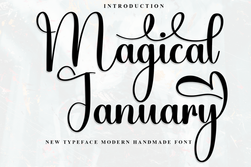 Magical January - New Script Handwritten Font - Befonts