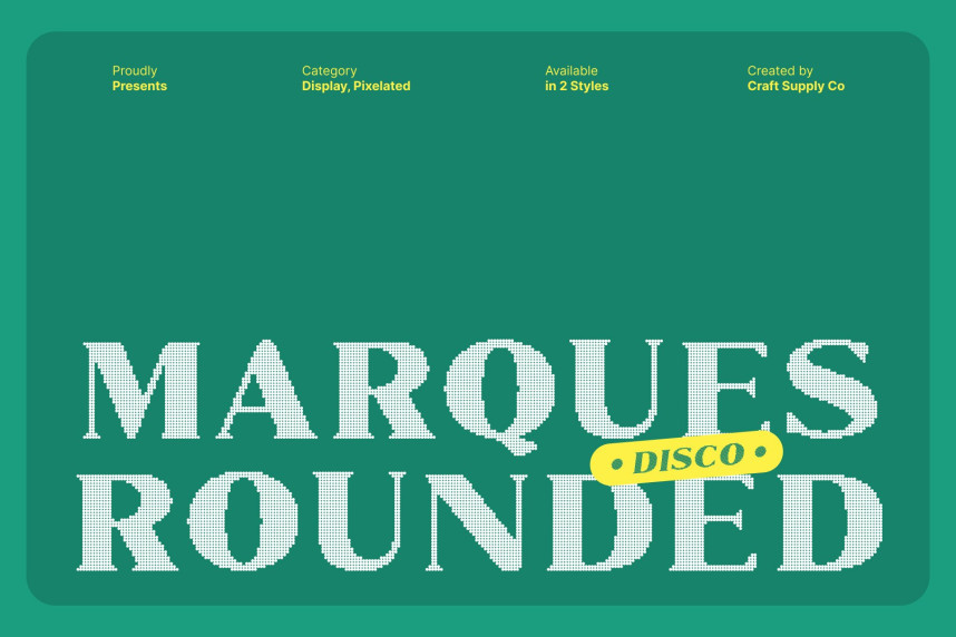 Marques Rounded Disco Font - Download Free Font