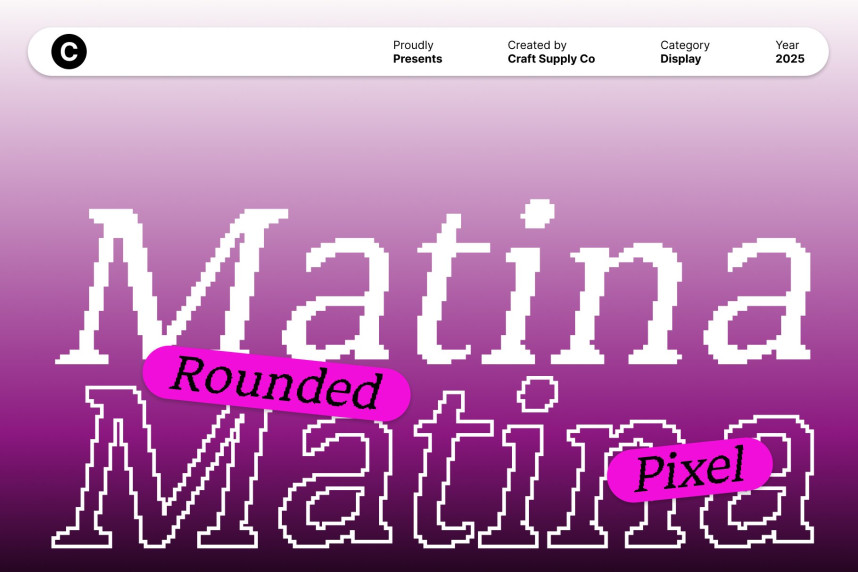 Matina Rounded Pixel Font - Download Free Font