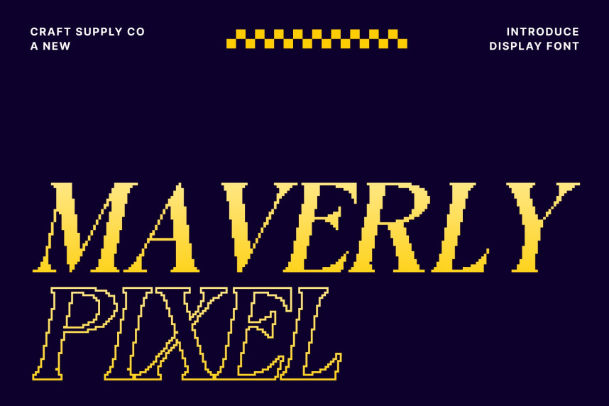 Maverly Pixel Font - Download Free Font