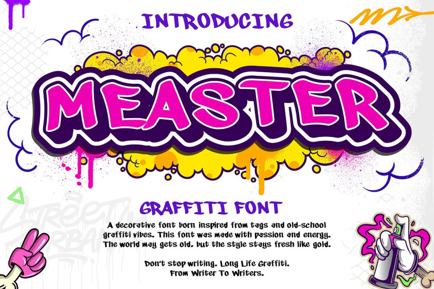 Measter Graffiti Font - Download Free Font