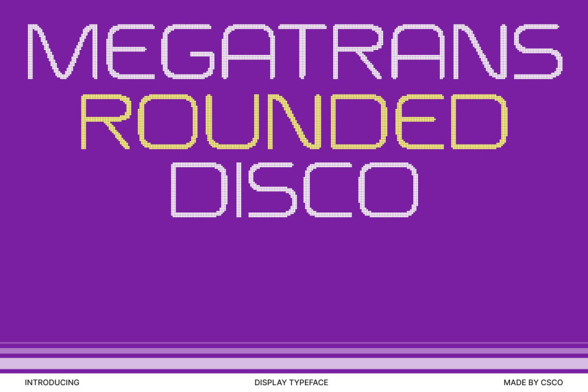Megatrans Rounded Disco Font - Download Free Font