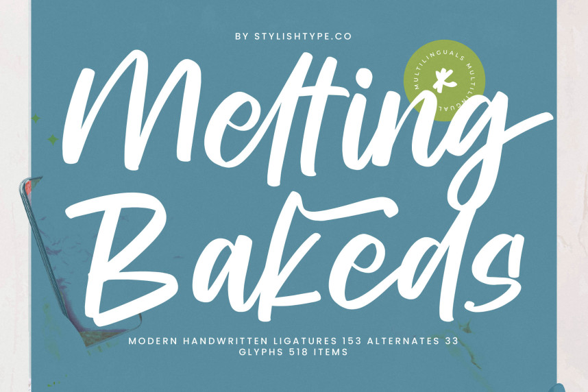 Melting Bakeds - Modern Handwritten Font - Download Free Font