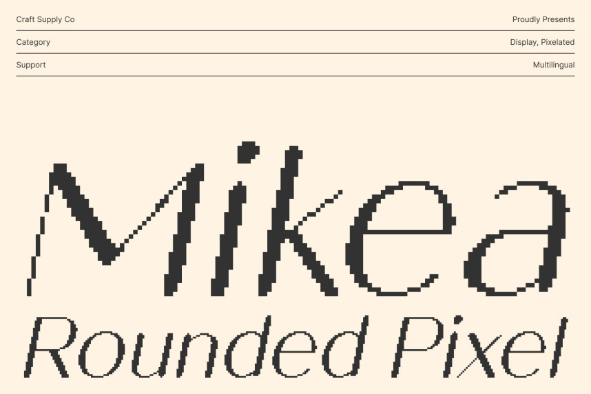 Mikea Rounded Pixel Font - Download Free Font