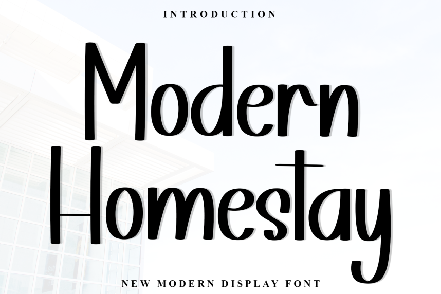 Modern Homestay Handcrafted Font - Befonts
