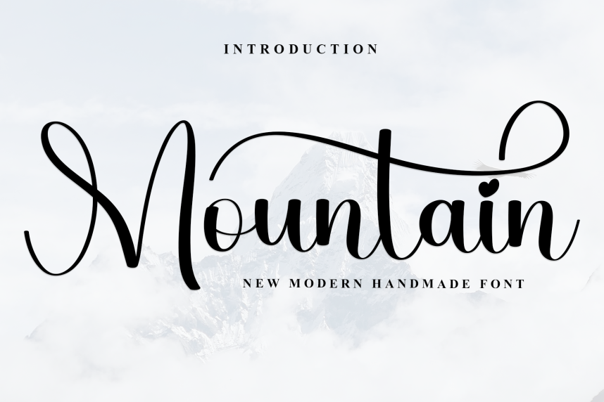 Mountain - New Style Handwritten Font - Befonts