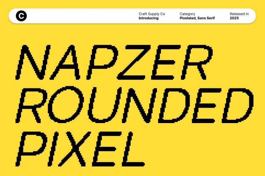 Napzer Rounded Pixel Font - Download Free Font