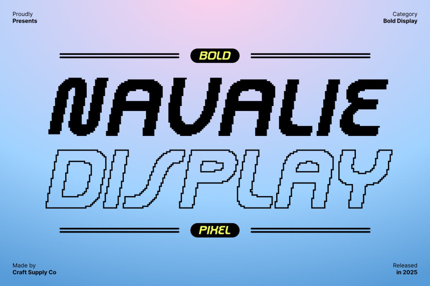 Navalie Pixel Font - Download Free Font