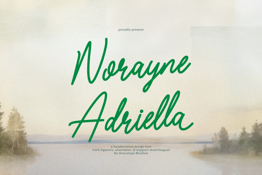 Norayne Adriella | Handwritten Script Font - Befonts
