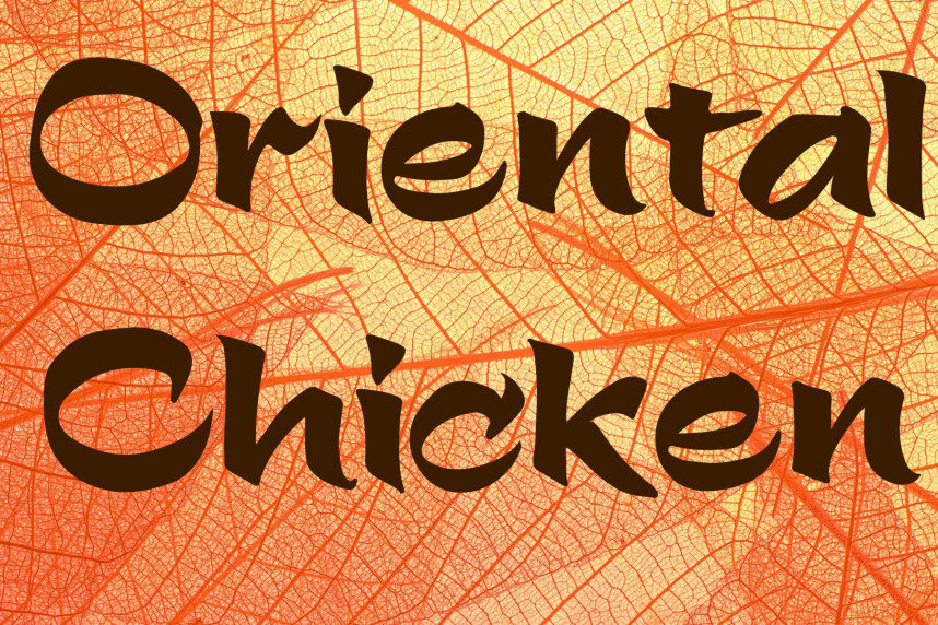 Oriental Chicken Font - Befonts