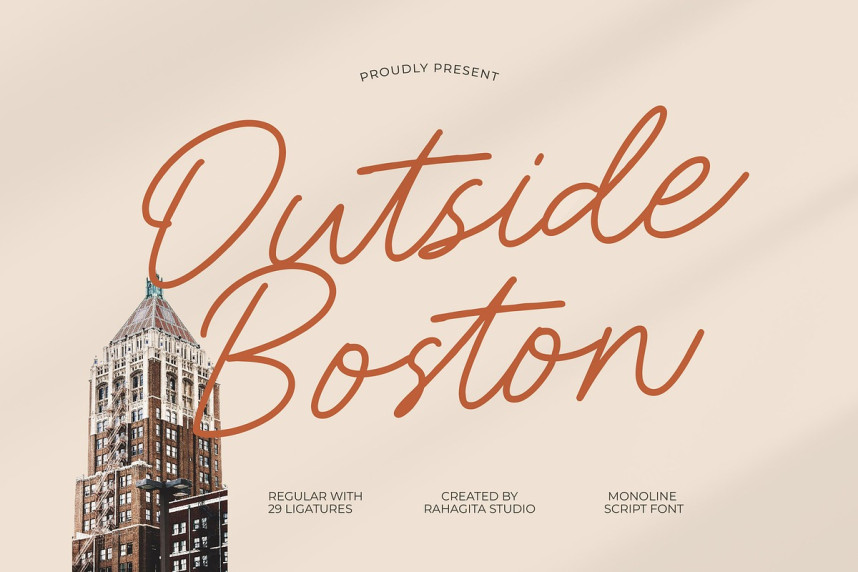 Outside Boston Font - Download Free Font