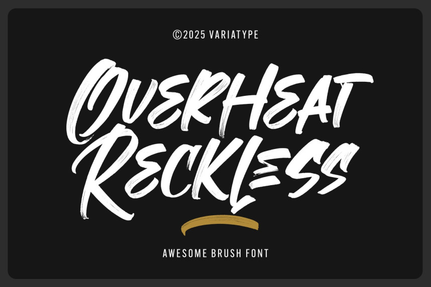 Overheat Reckless Font - Download Free Font