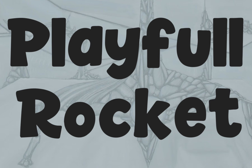 Playfull Rocket Font - Befonts