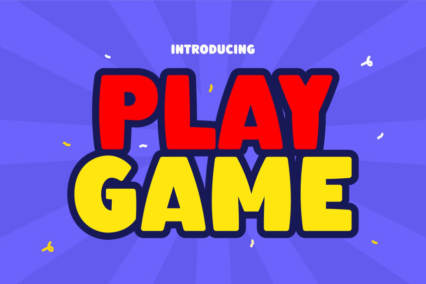Playgame Display Font - Befonts