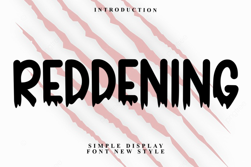 Reddening Simple Display Font - Befonts